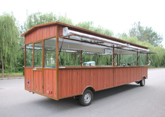 4 Wheels Giant Electric Food Cart with Water System and Electric Power ...